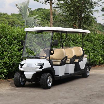 China 8 Passenger Electric Golf Cart 48V 105Ah Lithium Battery 25km/h High Speed Long Range for sale