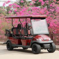 China 48V Lithium Electric Golf Cart 6 Passenger with Foldable Rear Seats AC Motor 45kmh for sale