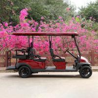 China 48V Lithium Electric Golf Cart 6 Passenger with Foldable Rear Seats AC Motor 45kmh for sale