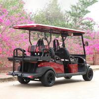 China 48V Lithium Electric Golf Cart 6 Passenger with Foldable Rear Seats AC Motor 45kmh for sale