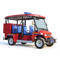 China 48V Lithium Battery Electric Fire Truck Golf Cart 5 Seater 3200mm 600kg Capacity for sale