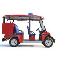 China 48V Lithium Battery Electric Fire Truck Golf Cart 5 Seater 3200mm 600kg Capacity for sale