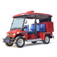 China 48V Lithium Battery Electric Fire Truck Golf Cart 5 Seater 3200mm 600kg Capacity for sale
