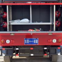 China 48V Lithium Battery Electric Fire Truck Golf Cart 5 Seater 3200mm 600kg Capacity for sale
