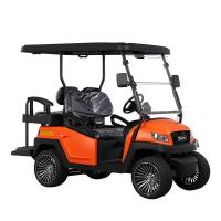China 48V Electric Golf Cart 4 Passenger Lithium Battery 80-100km Range 20-30 km/h for sale