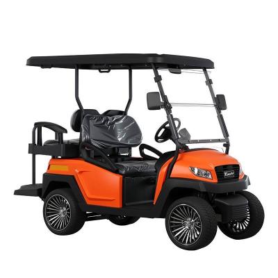 China 48V Electric Golf Cart 4 Passenger Lithium Battery 80-100km Range 20-30 km/h for sale