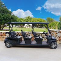 China 6 Seater Electric Golf Cart 48V Lithium Battery Sightseeing Vehicle 45km/h 60-100km Range for sale