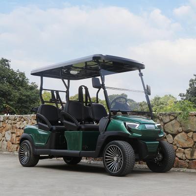 China Excar 4-Seat Electric Golf Cart 48V LiFePO4 Battery 5KW Motor Custom Accessories for sale