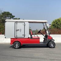 China Enclosed Utility Cart Rear Cargo Box 48V 5KW AC Motor Long Range High Climbing Capacity for sale