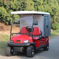 China Enclosed Utility Cart Rear Cargo Box 48V 5KW AC Motor Long Range High Climbing Capacity for sale