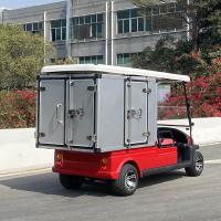 China Enclosed Utility Cart Rear Cargo Box 48V 5KW AC Motor Long Range High Climbing Capacity for sale