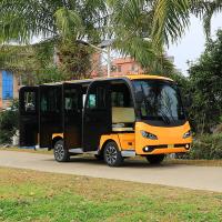 China 11 Passenger Fully Enclosed Electric Sightseeing Shuttle Bus for sale
