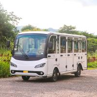 China 14 Seats Electric Sightseeing Bus 72V Lithium Battery Long Range High Climbing Ability for sale
