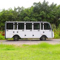 China 14 Seats Electric Sightseeing Bus 72V Lithium Battery Long Range High Climbing Ability for sale