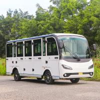 China 14 Seats Electric Sightseeing Bus 72V Lithium Battery Long Range High Climbing Ability for sale
