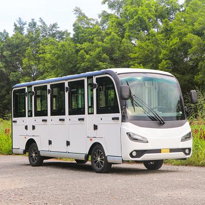 China 14 Seats Electric Sightseeing Bus 72V Lithium Battery Long Range High Climbing Ability for sale