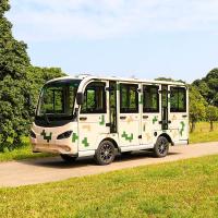 China 11 Seats Electric Sightseeing Bus 72V Lithium Battery High Climbing Ability Long Range with Door for sale
