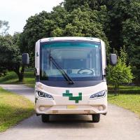 China 11 Seats Electric Sightseeing Bus 72V Lithium Battery High Climbing Ability Long Range with Door for sale