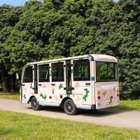 China 11 Passenger Fully Enclosed Electric Sightseeing Bus 72V 7.5KW with Trojan Battery for sale