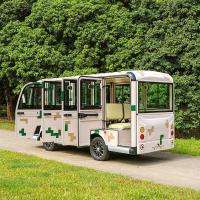 China 11 Passenger Fully Enclosed Electric Sightseeing Bus 72V 7.5KW with Trojan Battery for sale