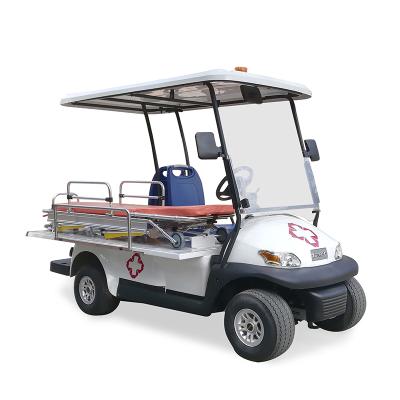 China Electric Ambulance Vehicle with Stretcher - 3.7KW 48V DC System, 23 km/h Speed, 360kg Load Capacity for sale