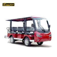 China EXCAR 11-Seat Electric Sightseeing Bus 72V 7.5KW with Iron Frame for Golf Courses and Resorts for sale