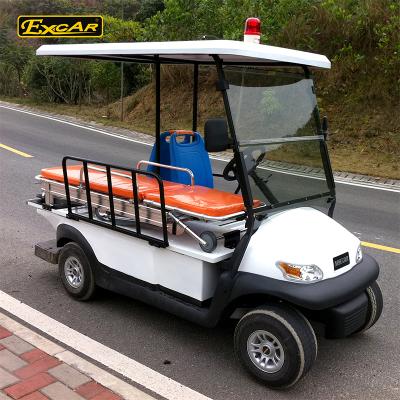 China CE Approved Electric Ambulance Car 2 Seats with 3.7KW Motor 48V System 360kg Load Capacity Hospital Transport Vehicle for sale