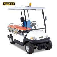 China White Electric Ambulance Cart with Stretcher - 3.7KW 48V DC System, 360kg Load Capacity, Italian Graziano Axle for sale