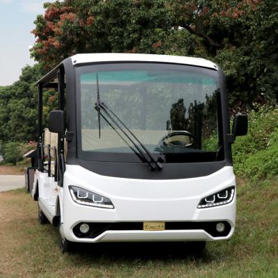 China EXCAR G1S14 14-Seat Electric Sightseeing Car 72V 210Ah Lithium Battery for sale