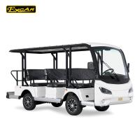China EXCAR G1S8 8 Seater Electric Sightseeing Car 72V 210Ah Lithium Battery White for sale