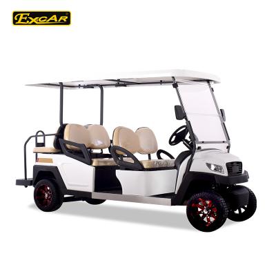China EXCAR M1S4+2 48V Electric Golf Cart with 105Ah Lithium Battery and 35 KM/H Speed for sale