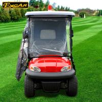 China EXCAR 2-Seater 48V Electric Ambulance Golf Cart with Rain Cover - 23-45 km/h Speed, 70-90 km Range for sale