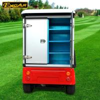 China Red 2-Passenger 48V Electric Ambulance Car with 45 km/h Speed and 90 km Range for Emergency Transport for sale