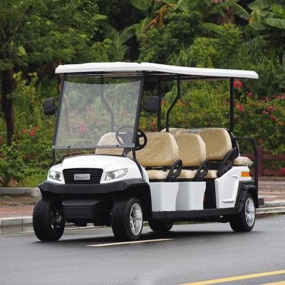 China EXCAR 8 Seater Electric Sightseeing Car with 48V 17AH Charger - 45 km/h Max Speed, 80 km Range for sale