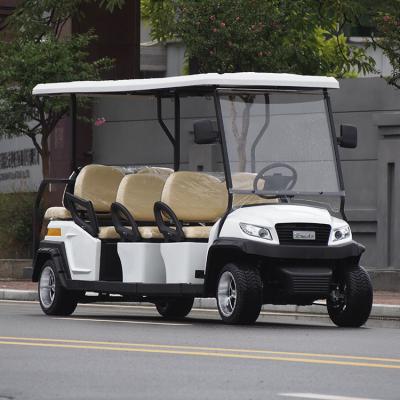 China ISO Certified 48V Electric Sightseeing Car with Trojan Battery - 8 Seater Capacity, 45km/h Max Speed, 80km Range for sale