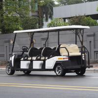 China 48V 3.7kW DC Motor Electric Sightseeing Car 8 Seat White Shuttle Bus for sale