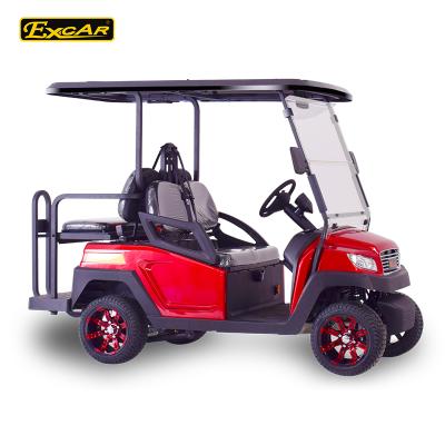 China 4 Seater Red Electric Golf Cart with 48V DC/AC Systems, 45 km/h Speed & 300kg Load Capacity for sale