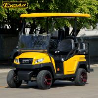 China EXCAR Electric Golf Car 48V 350AH Trojan Battery 3-4 Seater with 45km/h Speed and 100km Range for sale