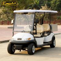 China EXCAR 4-Seater Hotel Buggy Car with Cargo Bed | 48V Electric Golf Cart | 45 km/h Max Speed | Steel Chassis for sale