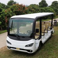 China Safe & Comfortable Electric Sightseeing Bus 14 Seats 72V Lithium Battery High Climbing Ability Support Long Range for sale