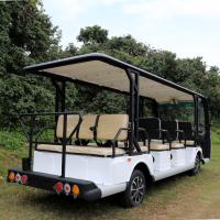 China Safe & Comfortable Electric Sightseeing Bus 14 Seats 72V Lithium Battery High Climbing Ability Support Long Range for sale