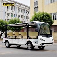 China 11 Seats Electric Sightseeing Bus 72V Lithium Battery High Climbing Ability Long Range for sale