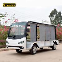 China 11 Seats Electric Sightseeing Bus 72V Lithium Battery High Climbing Ability Long Range for sale
