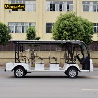 China 11 Seats Electric Sightseeing Bus 72V Lithium Battery High Climbing Ability Long Range for sale