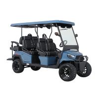 China Lifted Electric Golf Buggy 4 Seats 2 Rear 72V 450Ah Lithium Battery Customizable for sale