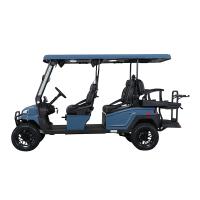 China Lifted Electric Golf Buggy 4 Seats 2 Rear 72V 450Ah Lithium Battery Customizable for sale