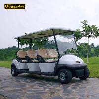 China 6-Seat Electric Golf Cart 48V Lithium Lead Acid Battery Aluminum Body Custom Color Strong Climbing for sale