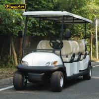 China 6-Seat 2 Foldable Rears Electric Golf Cart 48V Lithium Lead Acid Battery Aluminum Body Custom Color for sale