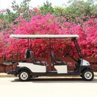 China 4 Seater Electric Golf Cart with 2 Rear Seats 48V Lithium Battery 30km/h Speed for sale