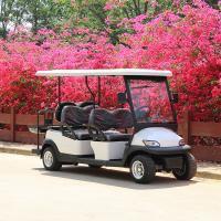 China 4 Seater Electric Golf Cart with 2 Rear Seats 48V Lithium Battery 30km/h Speed for sale